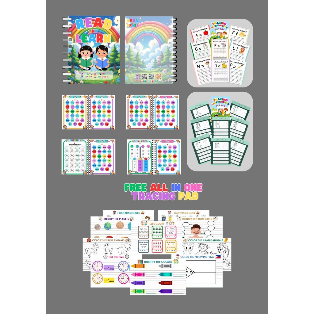 FREE TRACING PAD + WORKSHEET FOR KIDS | Shopee Philippines