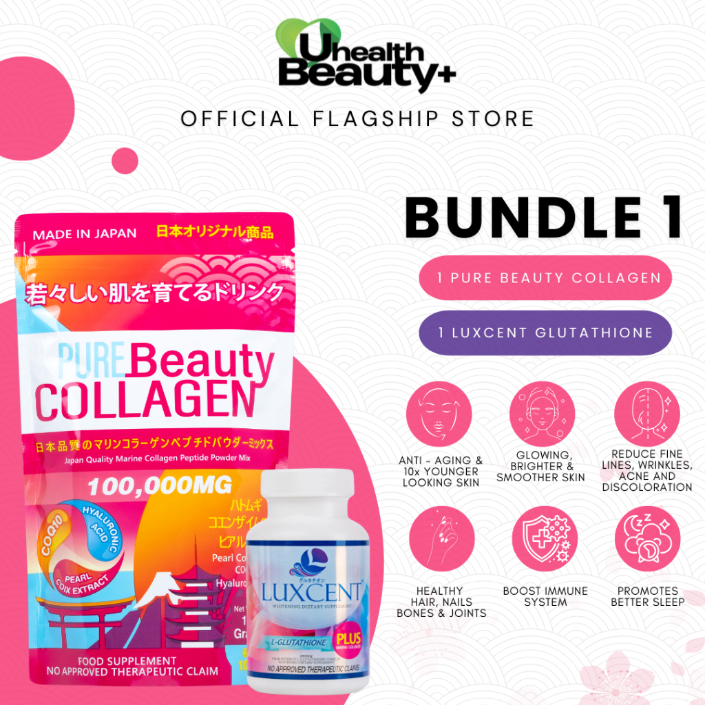 Luxcent and PureBeauty Collagen Powder | Shopee Philippines