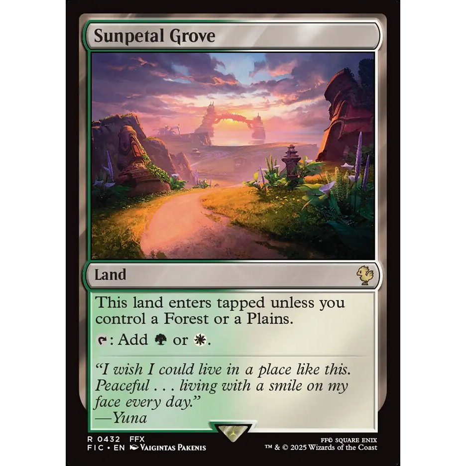 Sunpetal Grove FIC Final Fantasy Commander MTG Magic The Gathering ...