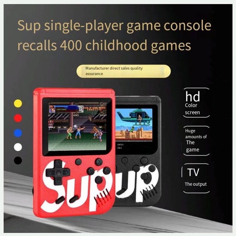 400 Games Handheld Game Console, 3 Inch Portable Rechargeable Color ...