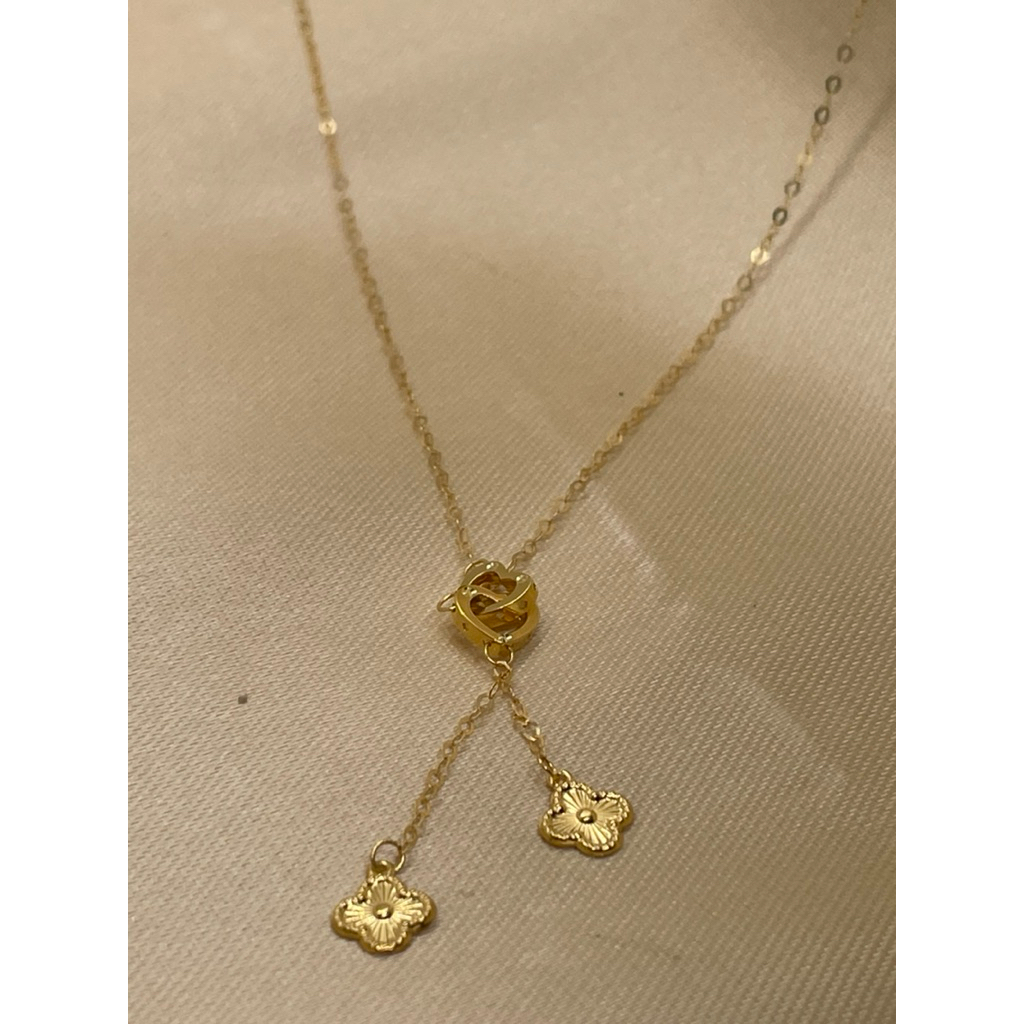 The Light Weight Drop VCA Clover Flower with Twin Heart Tauco 18 ...