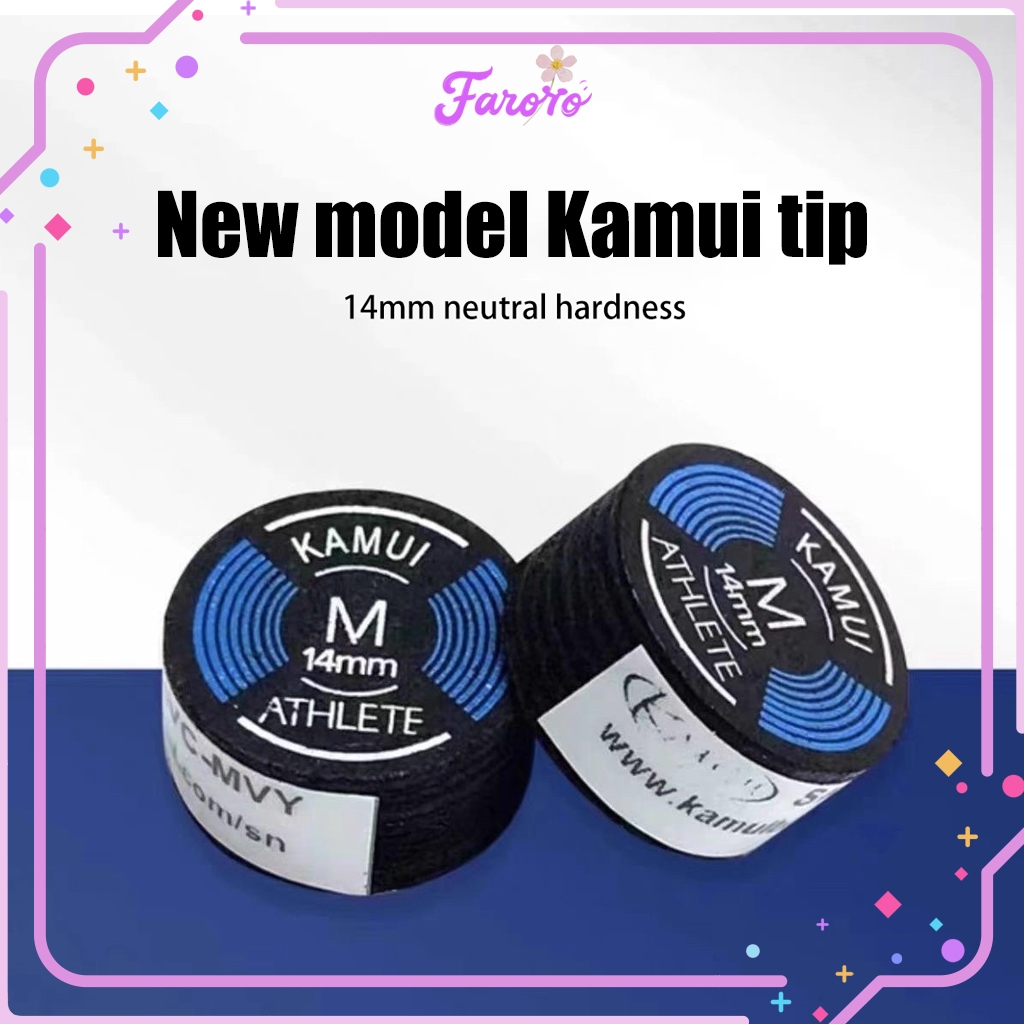 Kamui Tips New Models 14mm Japan Billiard Carom Pool Cue Tip Billiard ...