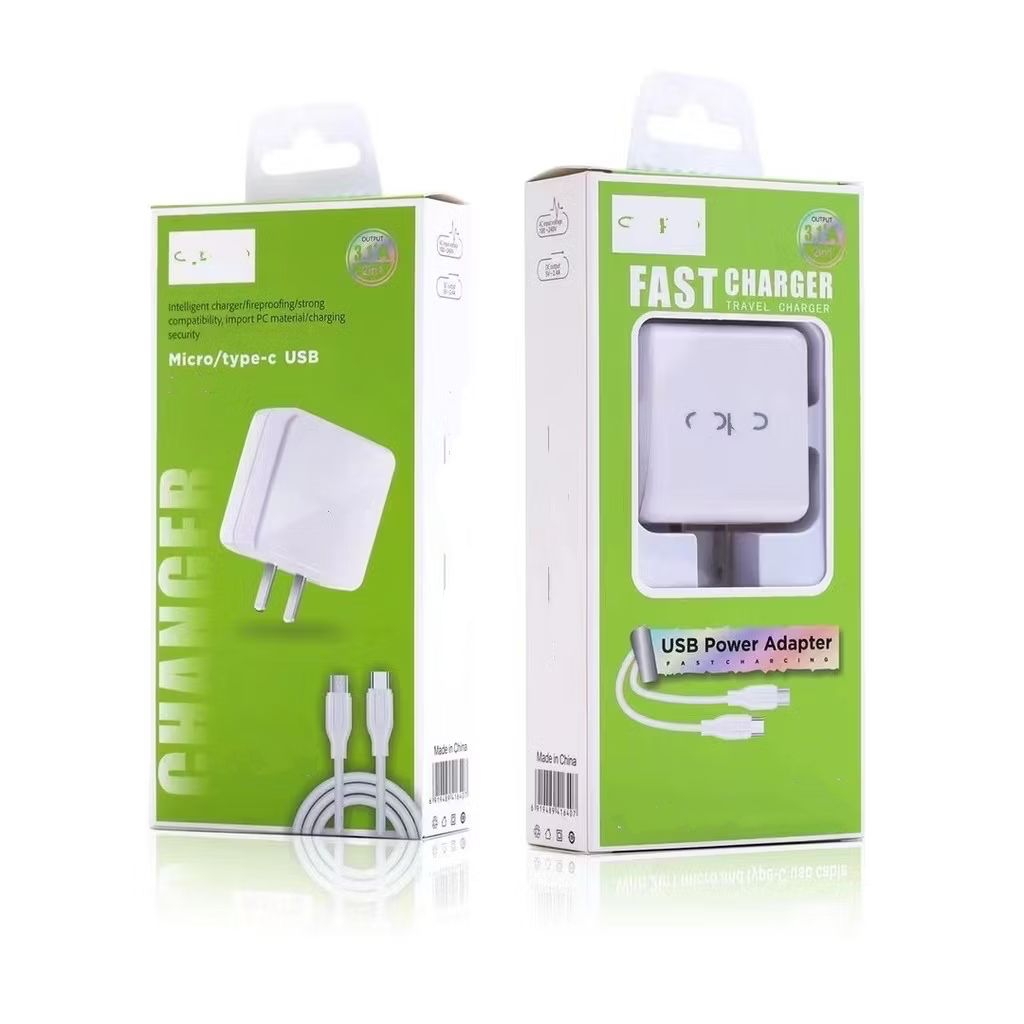Quick charging adapter charger 3A proof V8-Micro-USB/TYPE-C | Shopee ...
