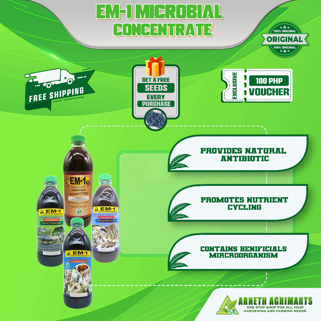 ARNETH EM1 MICROBIAL CONCENTRATE 1 LITER | Shopee Philippines