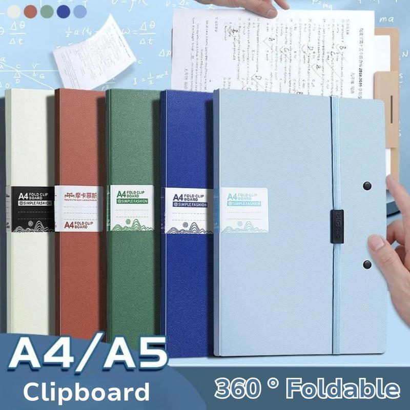 A5 Foldable Folder A4 To A5 Folding Board Folders File Test Paper ...