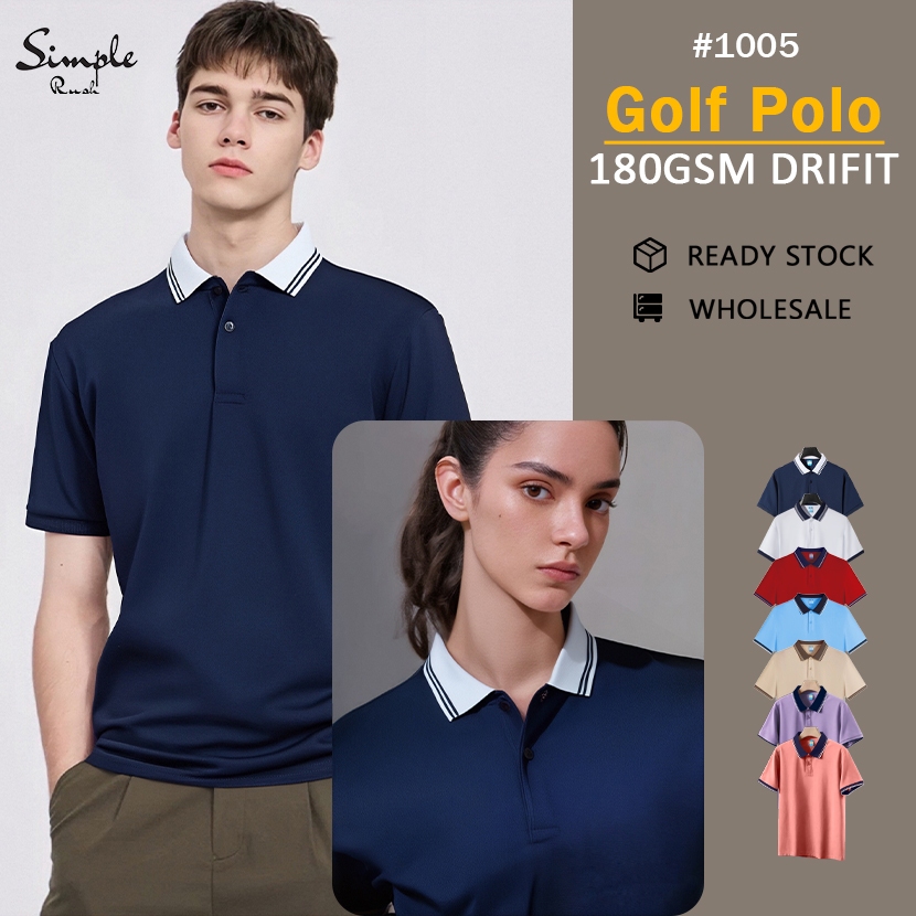 DRI-FIT polo shirt for men&wome NAVY BLUE golf polo soft breathable ...