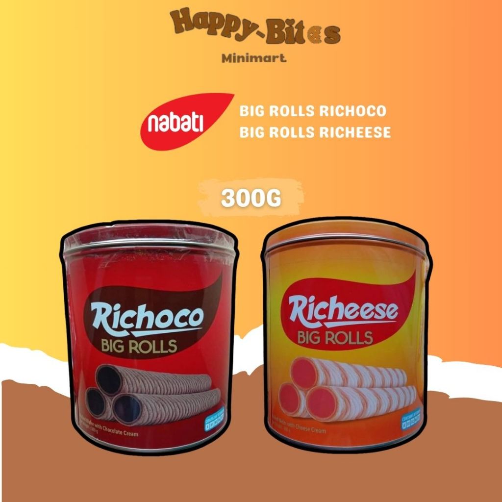 BIG ROLLS RICHOCO/RICHEESE 300g CAN | Shopee Philippines