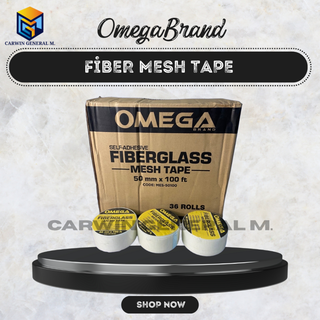 Omega High-Strength Fiberglass Mesh Tape 50mmx100ft for Home ...