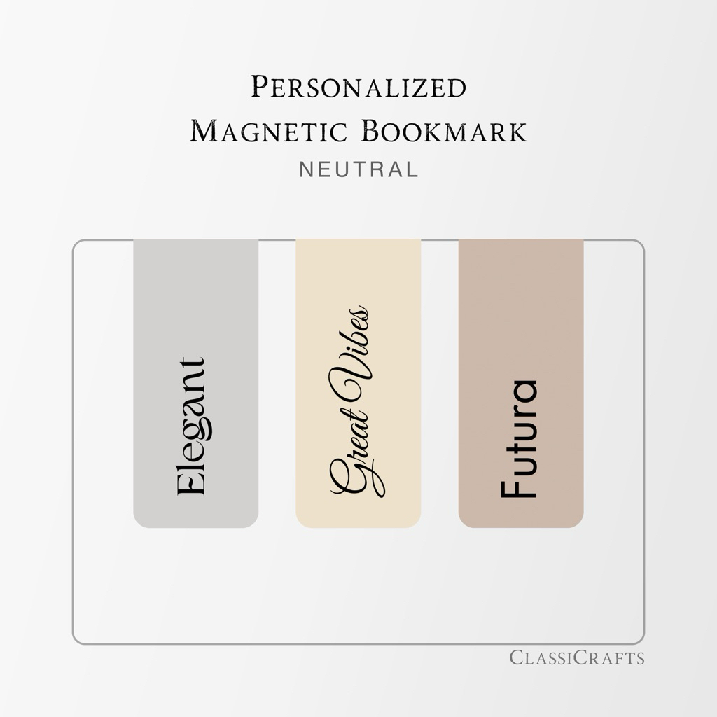 Personalized NAME Magnetic Bookmark (NEUTRAL) | Shopee Philippines