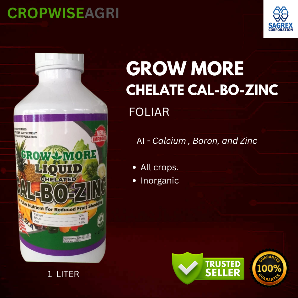 Sagrex LIQUID CAL-BO-ZINC Grow More Liter | Shopee Philippines
