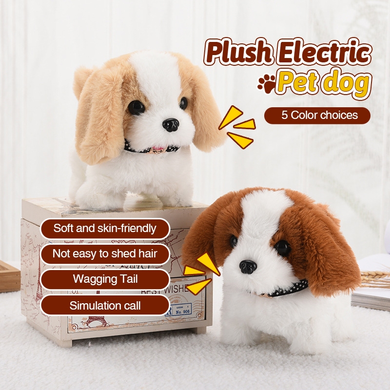 Electric Plush Simulation Teddy Corgi Dog Rabbit Tail Wagging Ass ...