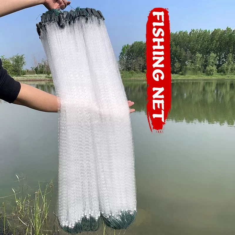 Fishing Net lambat Fishing Net 3 Lay Sticky Net Fishing 100M Lambat ...