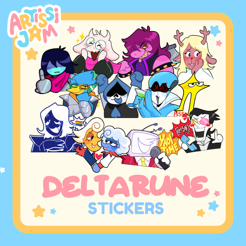 Deltarune | Fanmade Matte Stickers! | Shopee Philippines