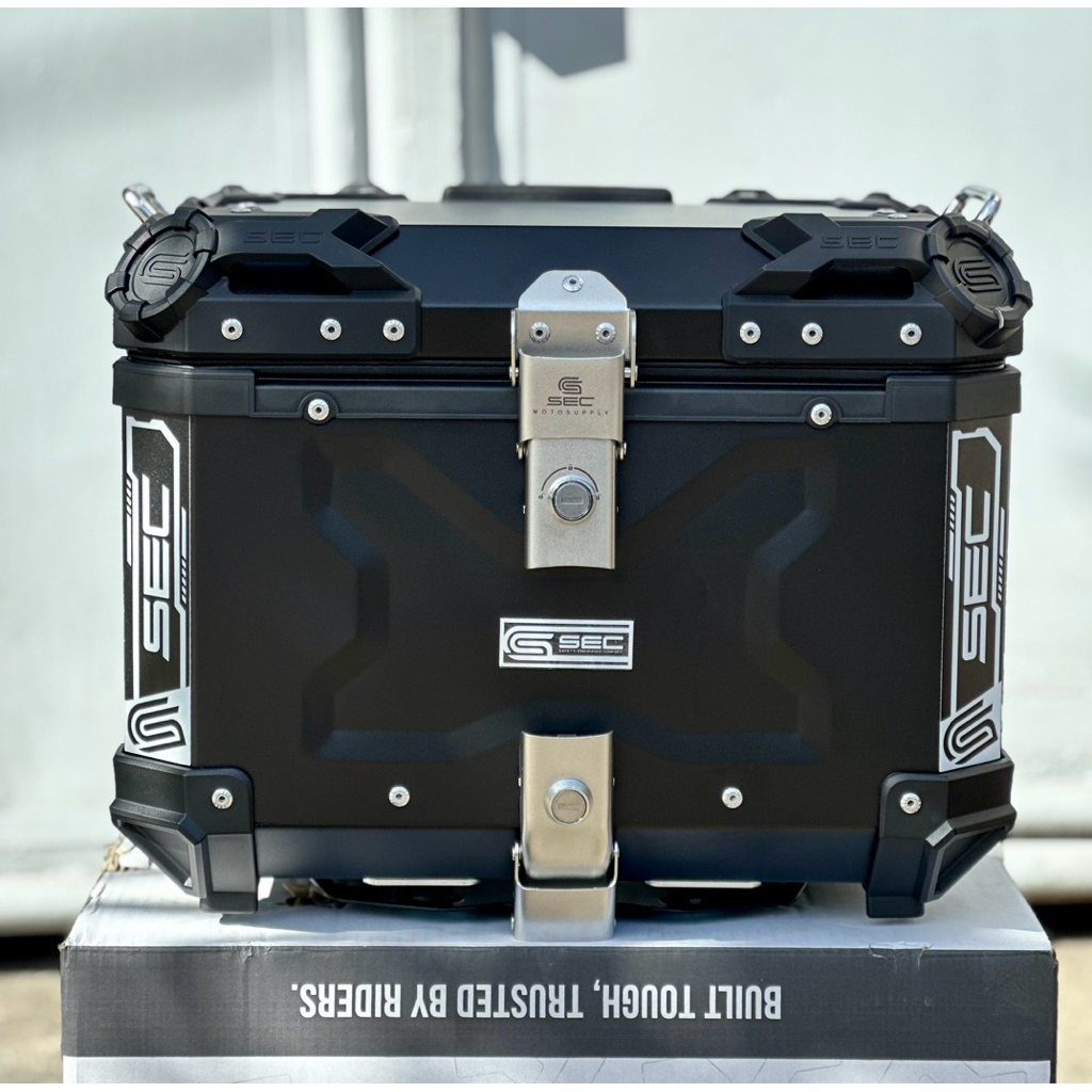 PROMO‼️ALLOY TOP BOX 45L WITH BRACKET NMAX V1 V2 V3 AEROX ADV160 ...