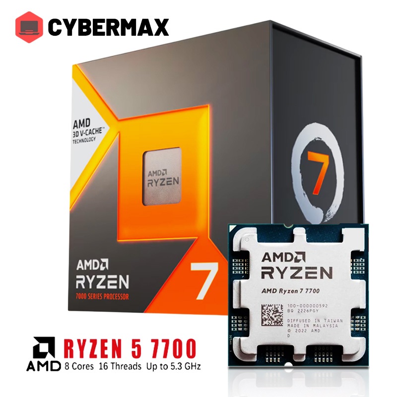 AMD Ryzen 7 7700 Desktop Processor Tray Type 8 Core 16 Thread AM5 CPU ...