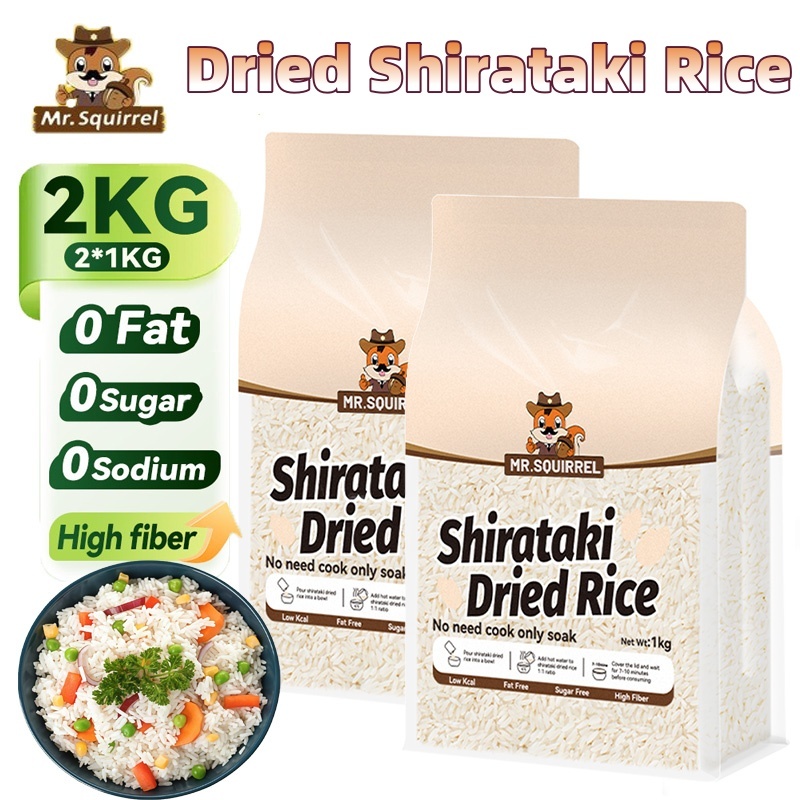 Mr.Squirrel 5kg/2kg shirataki rice wholesale shirataki dried rice No ...