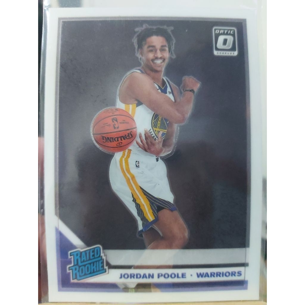 Jordan Poole NBA Card 2019-20 Optic Rated Rookie #169 Rookie RC ...