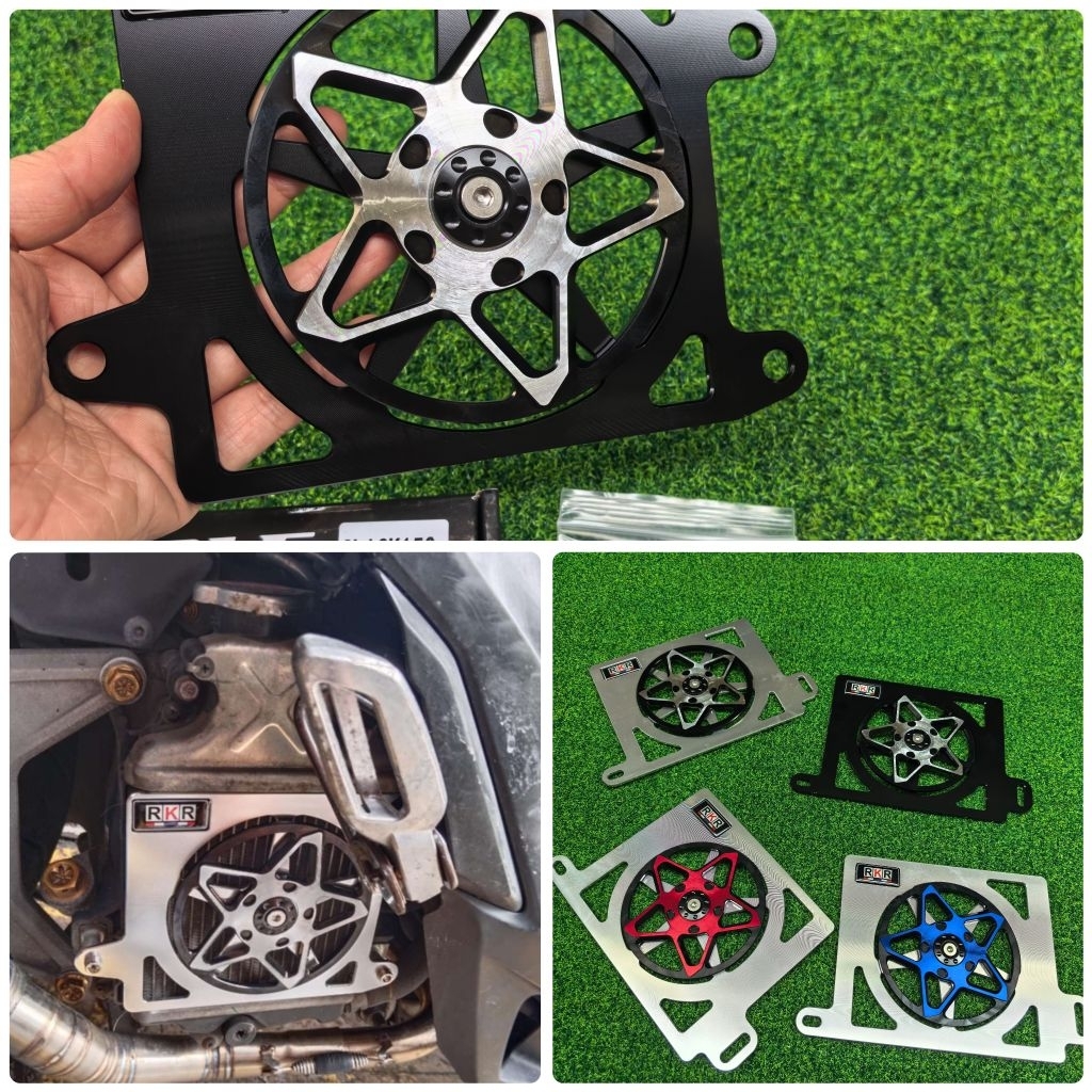 racing spiner radiator cover alloy click i 125 150 pcx adv 160 nmax ...