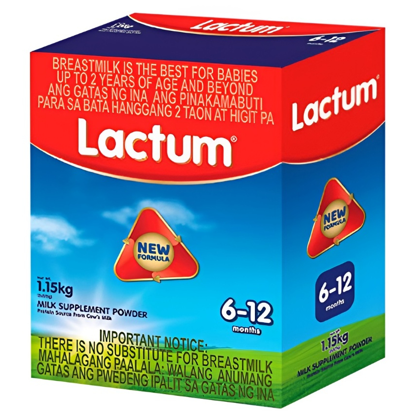 Lactum for 6-12 Months Old 1.15kg Milk Supplement Powder | Shopee ...