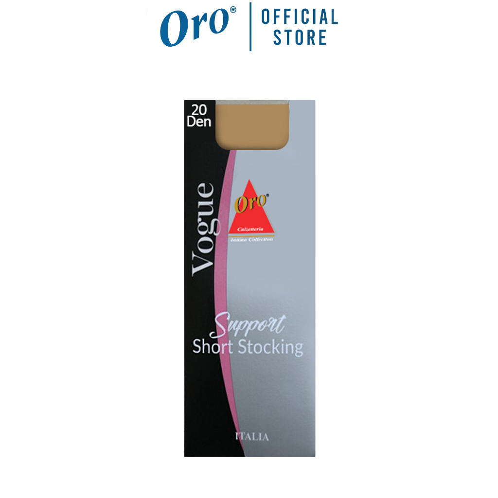 Oro Vogue Support Short Stockings 1 Pair 15 Den | Shopee Philippines