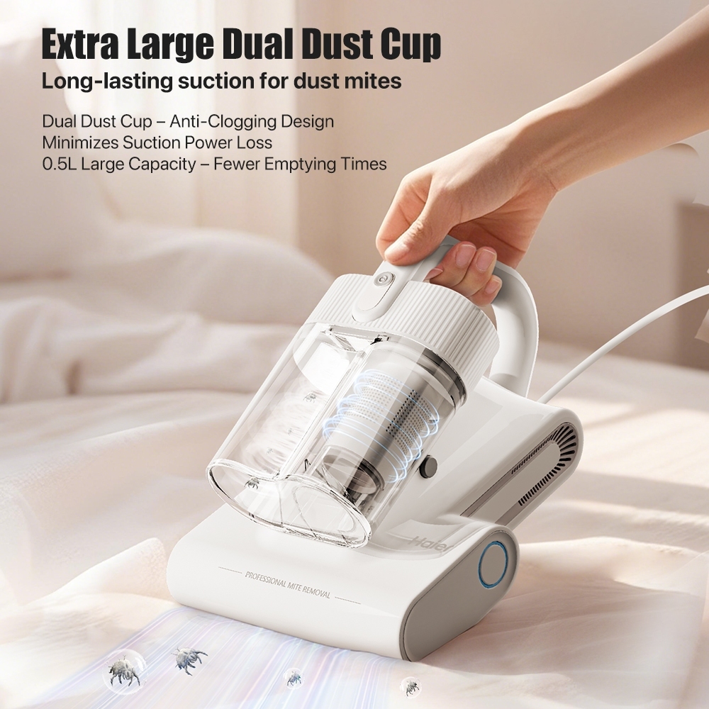 Haier Dust Mite Vacuum Cleaner UV Sterilization Double Cup ...