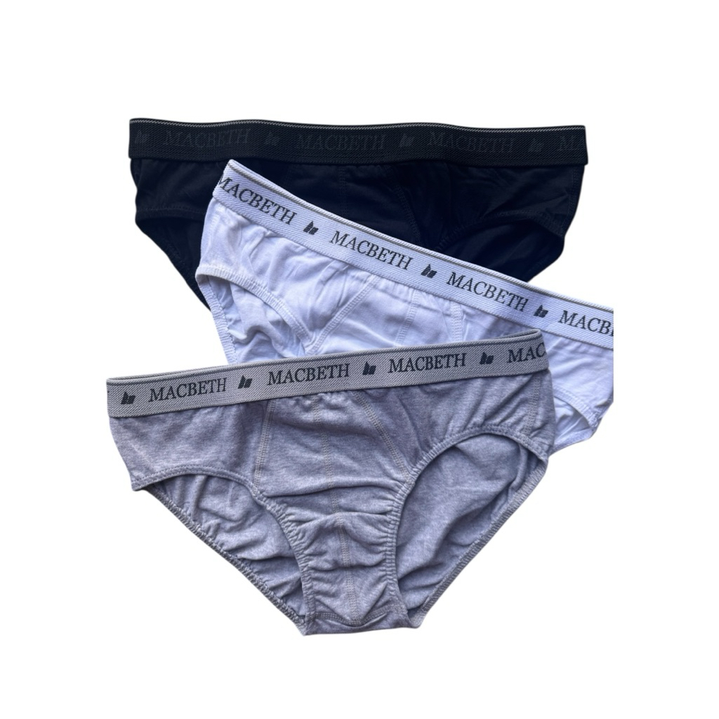 MACBETH BRIEF 3in1 pack (original) 100% cotton | Shopee Philippines