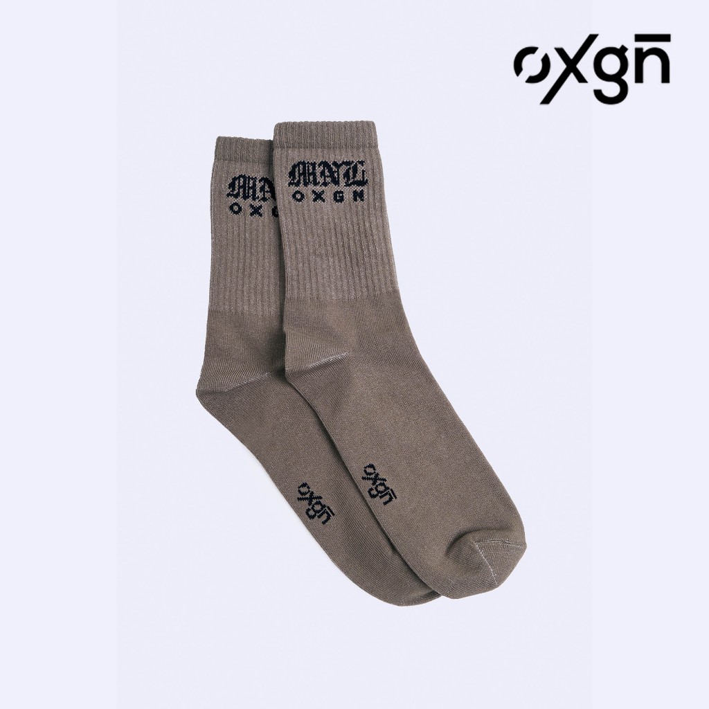 OXGN Crew Socks For Men And Women (Olive) | Shopee Philippines