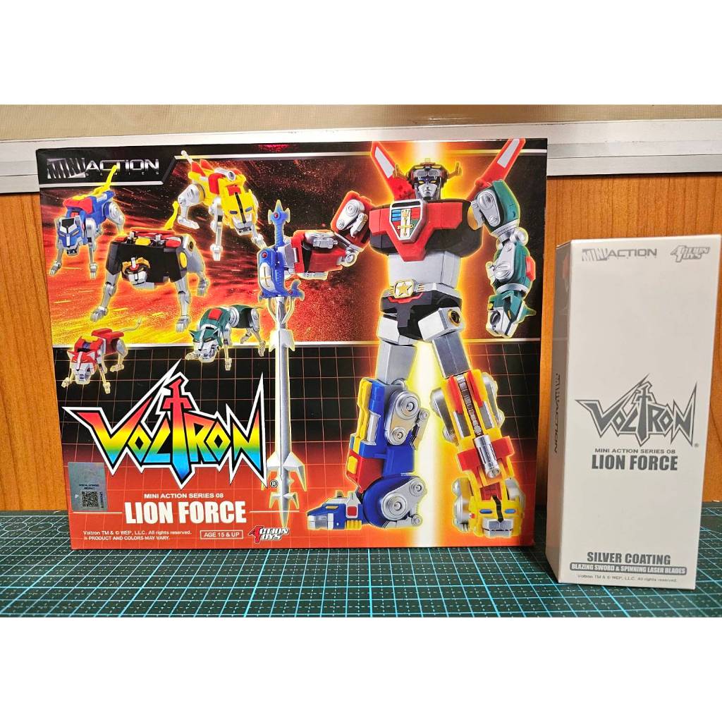 Mini Action 08 Voltron Lion Force ACGHK 2025 Exclusive w/ Silver Chrome ...
