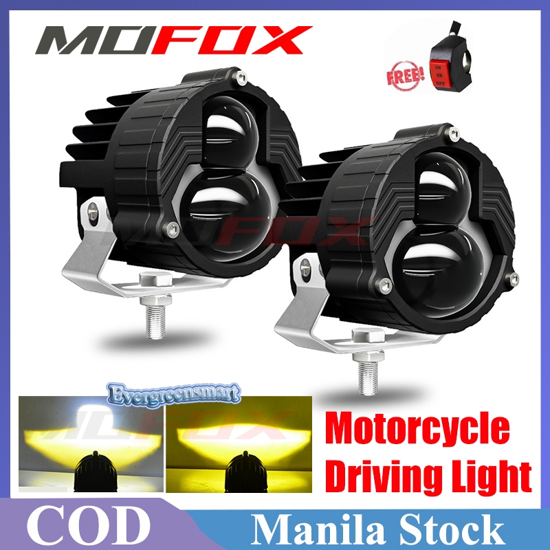MOFOX N2 Laser Gun MDL Mini Driving Light Motorcycle LED Spotlight 60W ...
