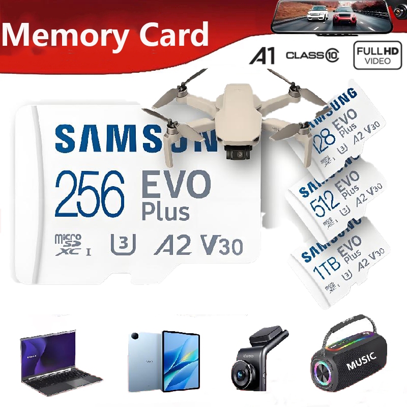 Micro SD Card Evo Plus 100% Original 128GB/256GB/512GB/1TB Memory Card ...