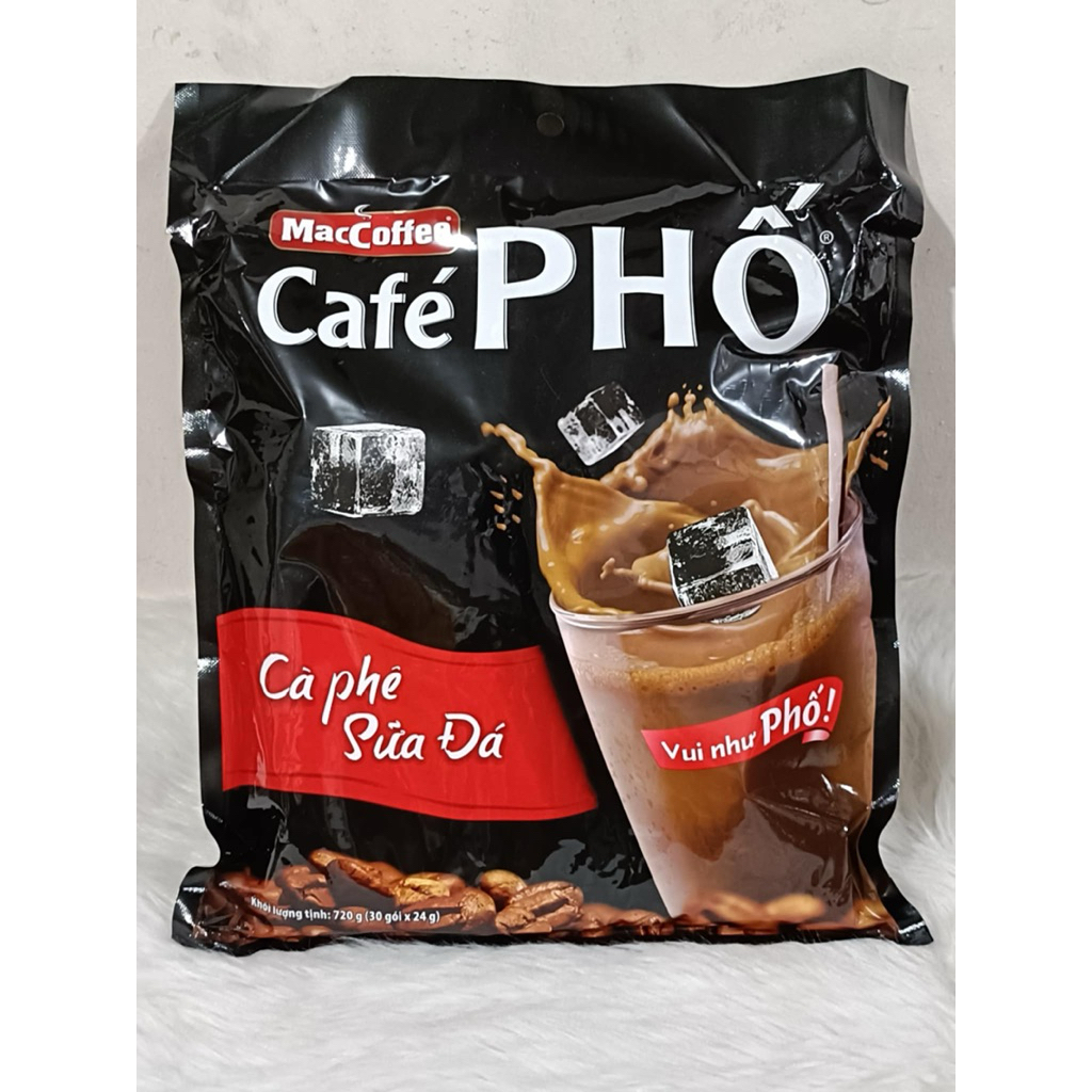 CAFE PHO Iced PHO SUA DA Coffee 720g (30 sachet * 24g) Made in Vietnam ...
