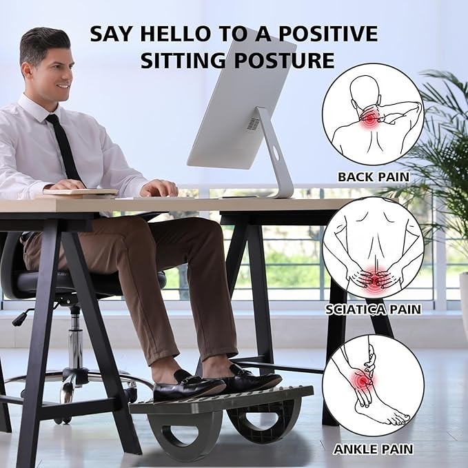 Office Under desk footstool For rest footrests Massage Surface ...