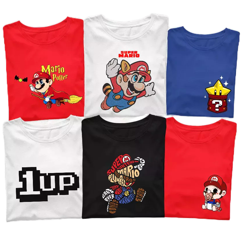 CARTOON SHIRT - SUPER MARIO T-SHIRT COLLECTION - FOR MEN AND WOMEN ...