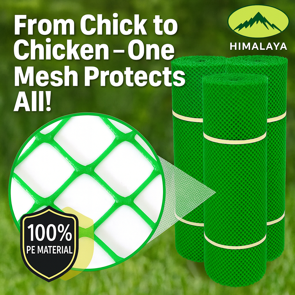 Plastic Mesh Screen / Green Net for Chicken Coop - Durable Garden Fence ...