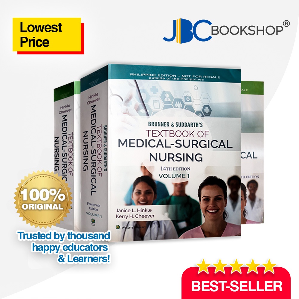 Brunner & Suddarth's Textbook of Medical-Surgical Nursing 14th&15th Ed Vol. 1&2 + Study Guide ...