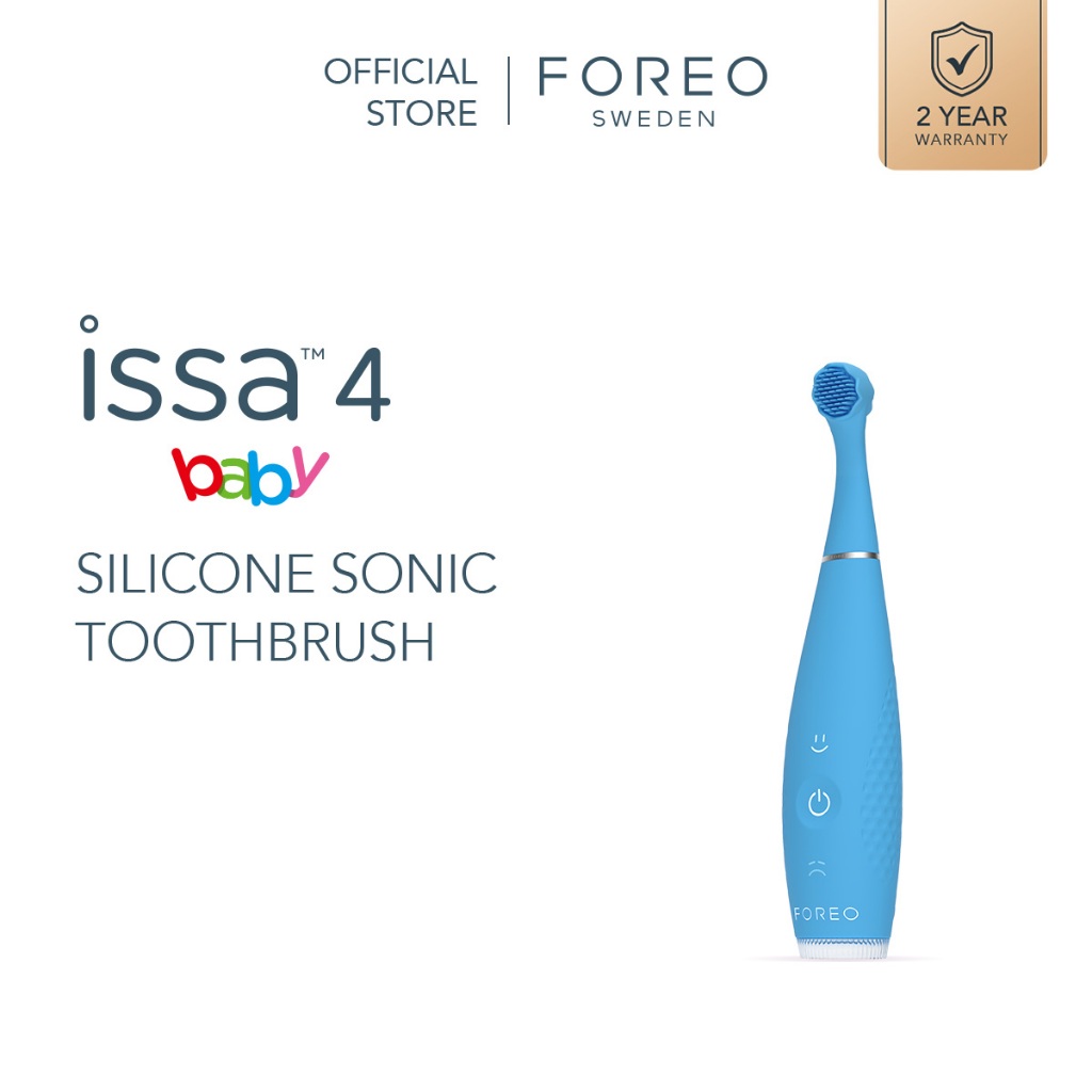 FOREO ISSA Baby Ultra-Hygienic Silicone Sonic Electric Toothbrush for ...