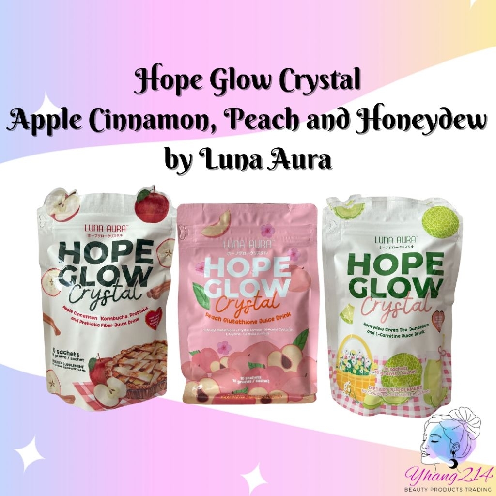 Hope Glow Crystal Peach Glutathione Juice Drink by Luna Aura | Shopee ...