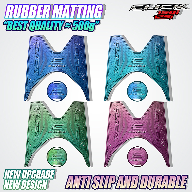 Honda click 125i/150i V1 V2 Footboard Rubber Matting High fashion ...