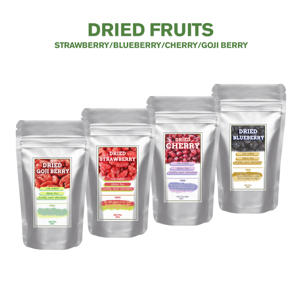 Zenfiber Organiques Dried Fruits - Goji Berry / Blueberry / Strawberry ...