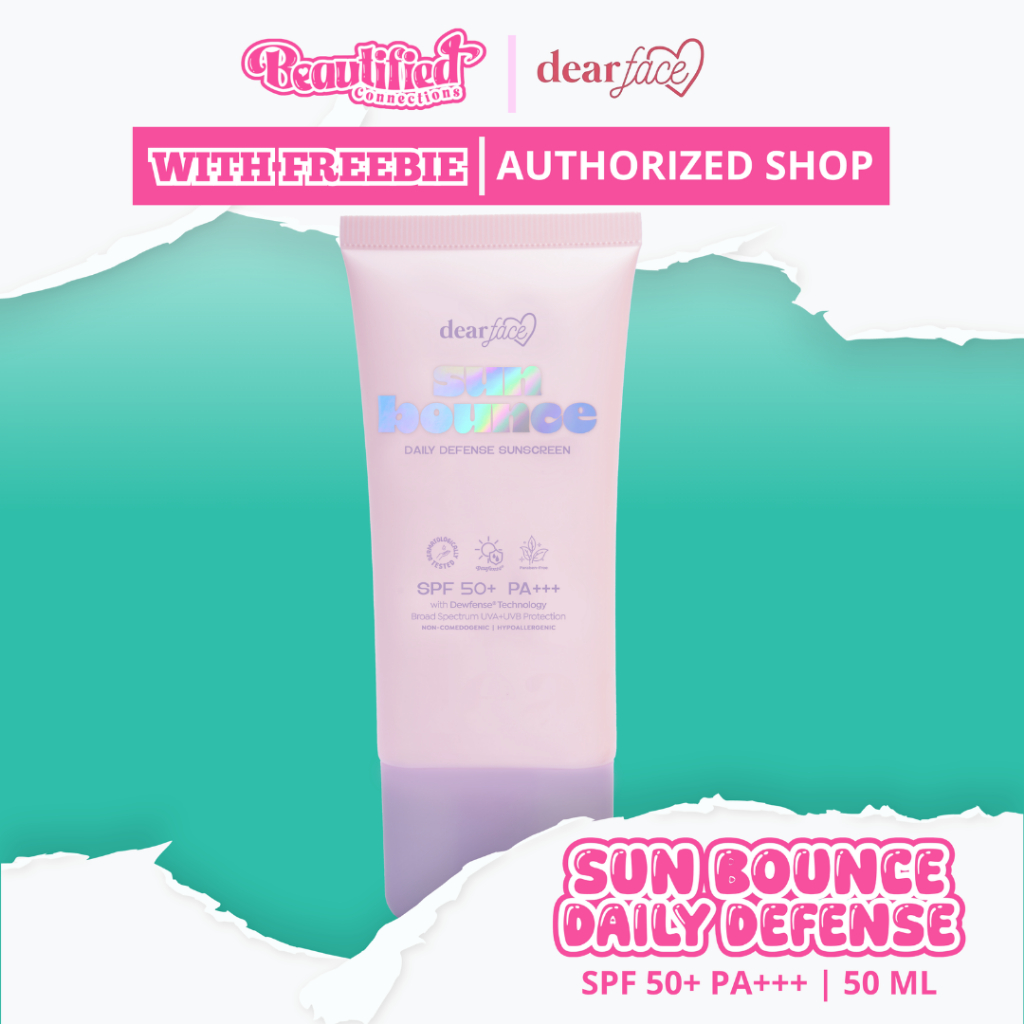 Dear Face Skin - Sunbounce Sunscreen SPF 50+ PA++++ - Facial Sunblock Glow Non Sticky ...