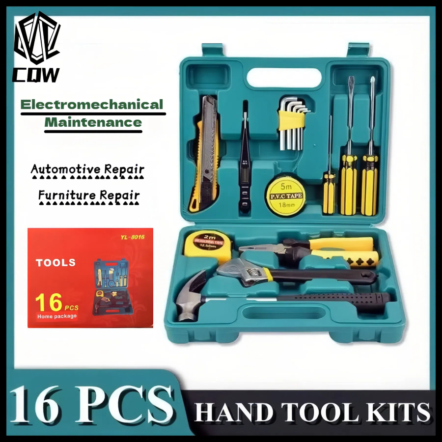 CQW 16Pcs MULTIFUNCTIONAL TOOL KITS Tools Set Repairing Tools | Shopee ...