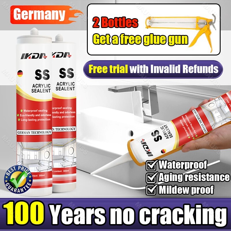 Free Glue Gun Waterproof Silicone Sealant For Sink Strong Adhesive Glue ...