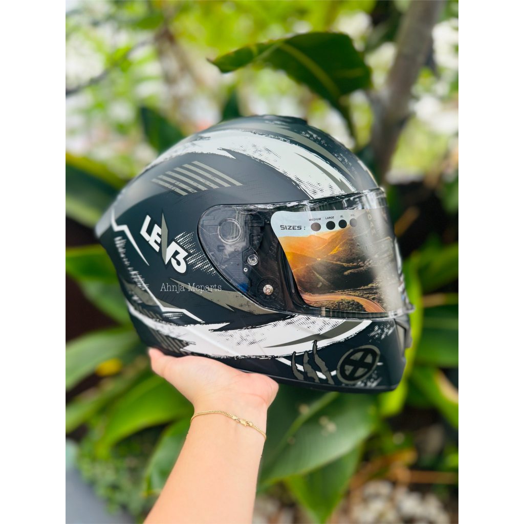 LEV3 BJ-9950 FULL FACE DUAL VISOR HELMET. | Shopee Philippines