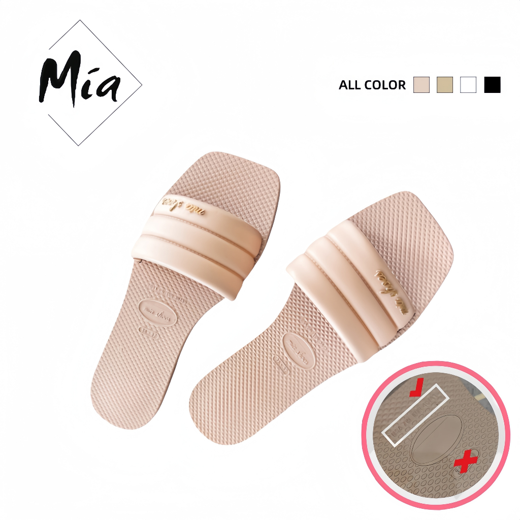 MIA Slippers For Women Thin Bottom New Arrival (Add 1 Size) | Shopee ...