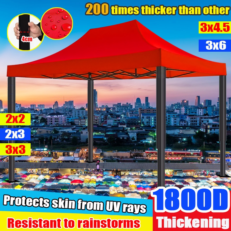 Folding Retractable Tent Waterproof 2x2 2x3 3x3 3x6M outdoor heavy duty ...