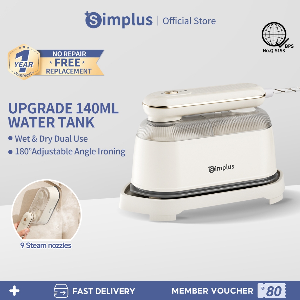 Simplus Steamer Iron Foldable Steam Iron Portable (Livestream) | Shopee ...