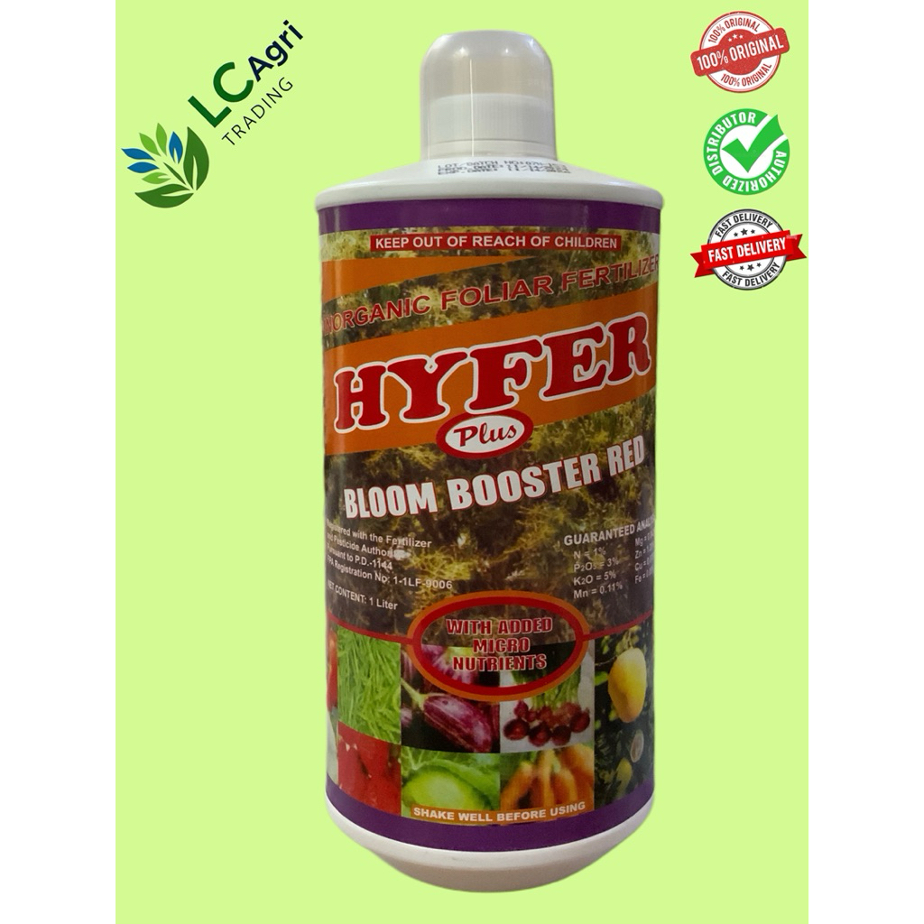 HYFER PLUS RED 1L BLOOM BOOSTER RED INORGANIC FOLIAR FERTILIZER ...