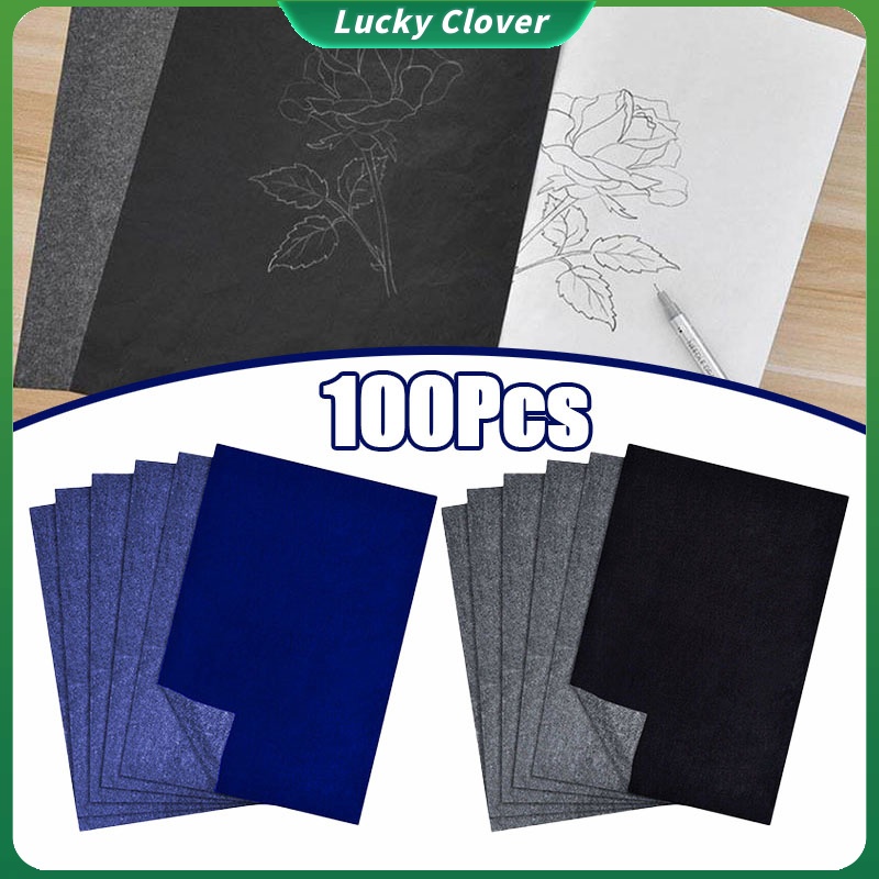 100 Sheets A4 Carbon Paper Black/Blue Carbon Guarantee Paper for ...