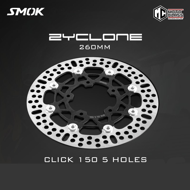 SMOK ZYCLONE BIG DISC CLICK 150 260MM 5 HOLES BLACK SILVER | Shopee ...