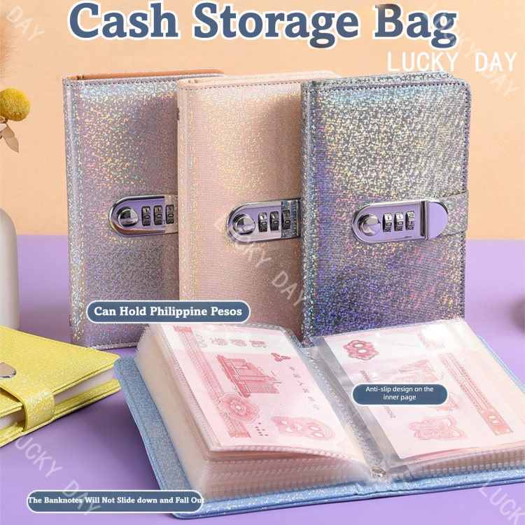 Ipon Challenge Booklet 100 Envelope Saving Challenge PU Leather Money ...